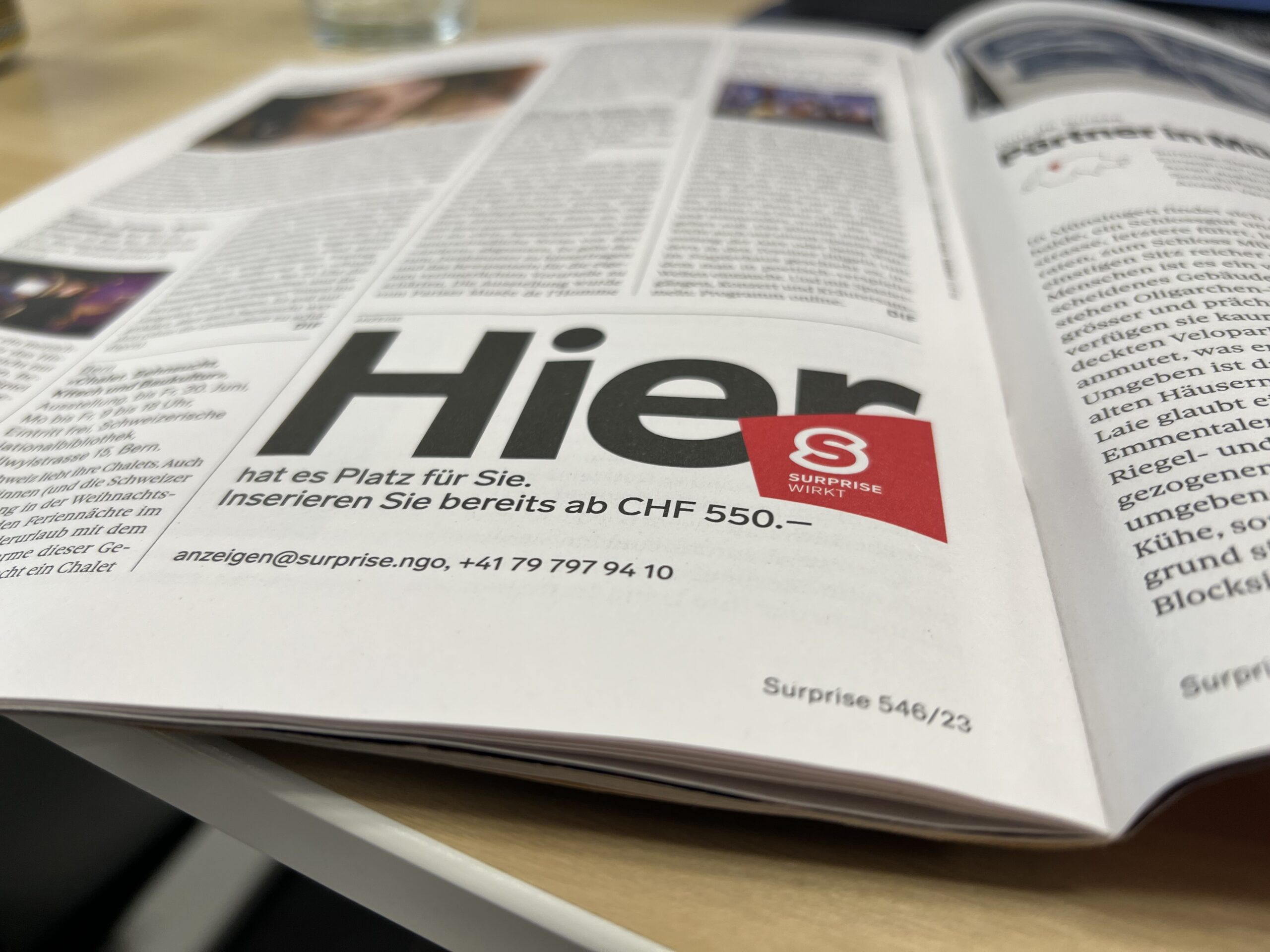 Inserieren im Strassenmagazin | Surprise